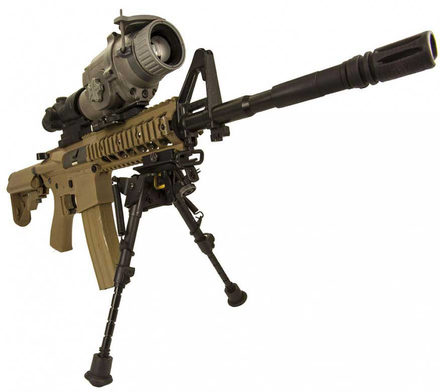 L3 LWTS thermal scope mounted, 3/4 view